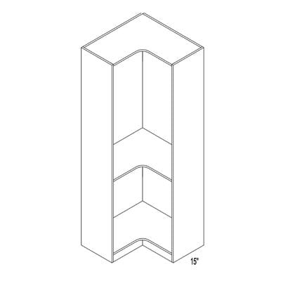 ER3084F-Sumptuous Walnut L-shaped Closet 30″ 30"W × 84"H | RTA